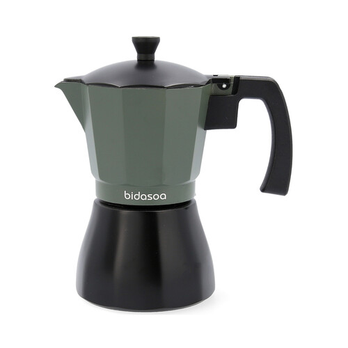 Cafetera tradicional italiana para 6 tazas, apta para inducción, Vera ...