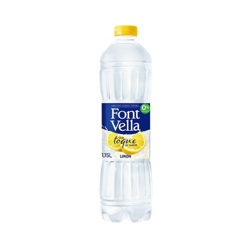 FONT VELLA Agua mineral con un toque de sabor a limón botella 1,15 l ...