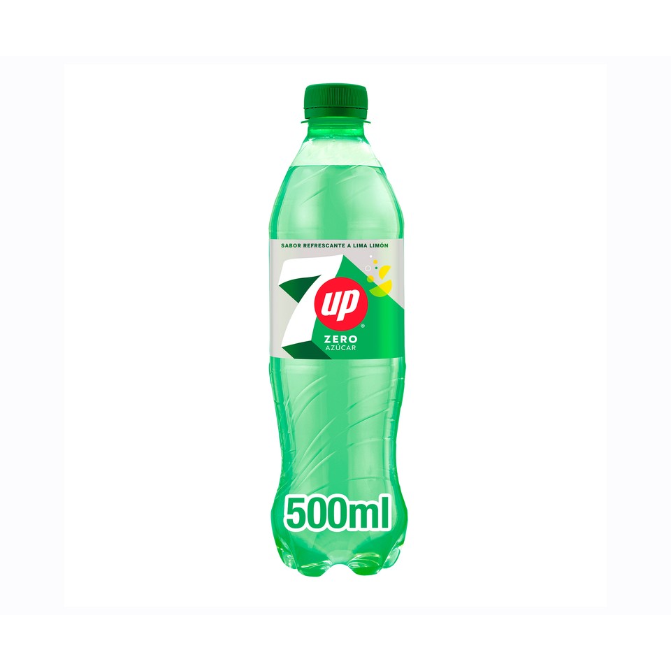 SEVEN UP Zero Refresco de lima- limón con gas en botella 50 cl ...