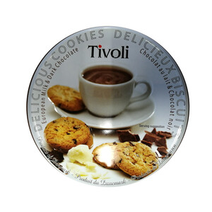 TIVOLI Galletas de chocolate con leche y chocolate negro 150 g ...