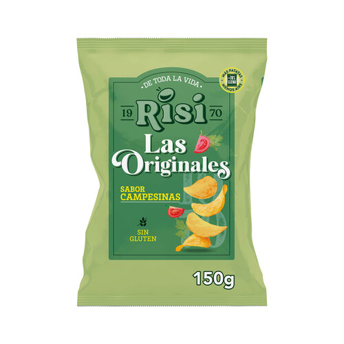 RISI Originales Patatas fritas onduladas, sin gluten y con sabor ...