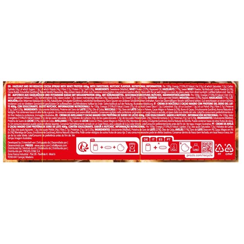 PROZIS Crema de chocolate con proteína Nutchoc PROZIS 200 gr - Alcampo ...