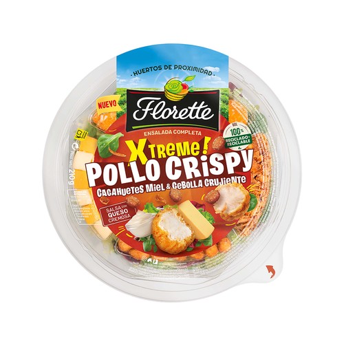 Ensalada Xtreme pollo crispy FLORETTE 210 gr. - Alcampo ¡Haz tu Compra ...