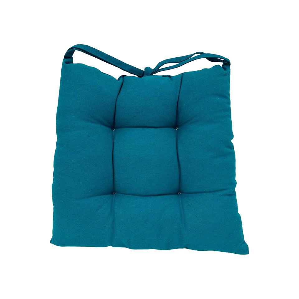 Cojin para silla capitone 40x40x 5 cm. de color azul. MAUROTEX,S.L ...