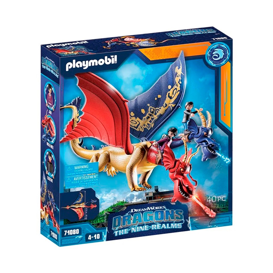 PLAYMOBIL DreamWorks 71080, Dragons Nine Realms - Wu & Wei & Jun, 40 ...