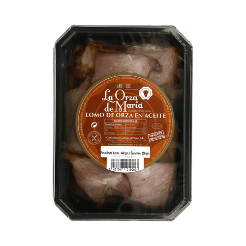 LA ORZA DE MARIA Lomo de orza en aceite, listo para su consumo LA ORZA ...