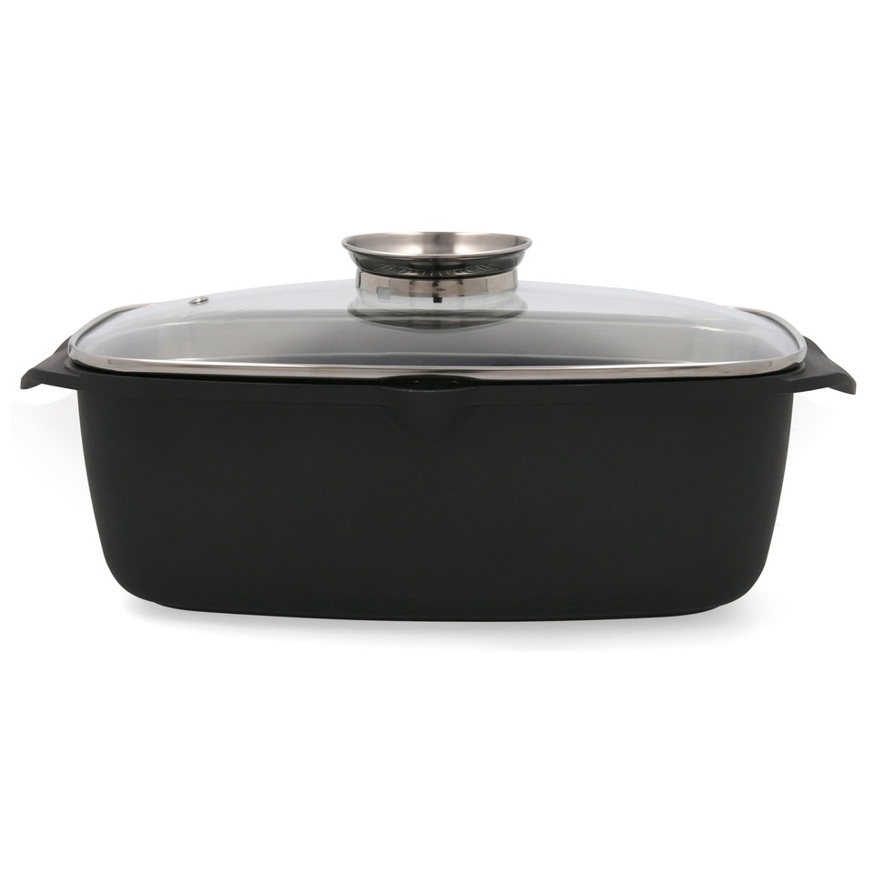 Rustidera VALIRA MONTANA de aluminio fundido con tapa y rejilla, 39cm ...