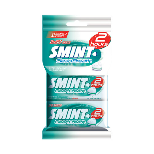 SMINT Caramelos comprimidos de menta intensa sin azúcar SMINT 2 x 35 g ...