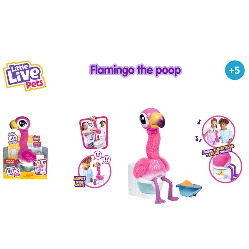 Mascota interactiva Flamingo The Poop LITTLE LIVE PETS. - Alcampo ¡Haz ...