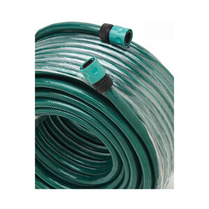 Manguera de riego de 15 metros, con estrucutra de PVC de 3 capas y 15 milímetros de diámetro ...