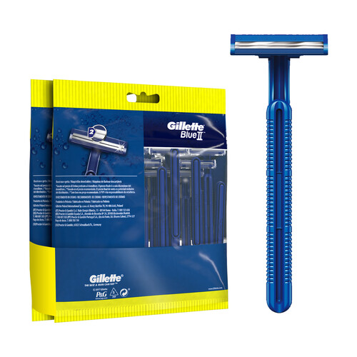 GILLETTE Máquina de afeitar desechable con cabezal fijo de doble hoja ...