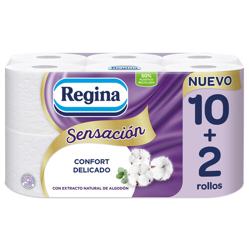 REGINA Papel higiénico triple capa 10+2 rollos. - Alcampo ¡Haz tu ...