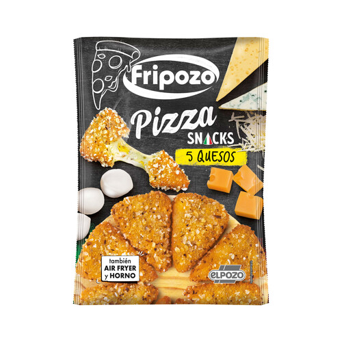 FRIPOZO Pizza snacks congelados con mezcla de 5 quesos, empanados y ...