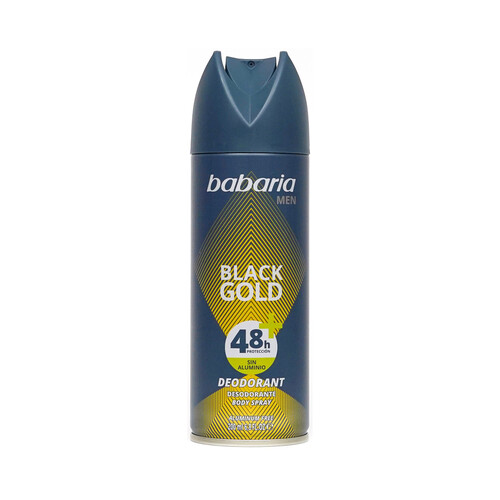 BABARIA Desodorante en spray para hombre sin aluminio BABARIA Black ...
