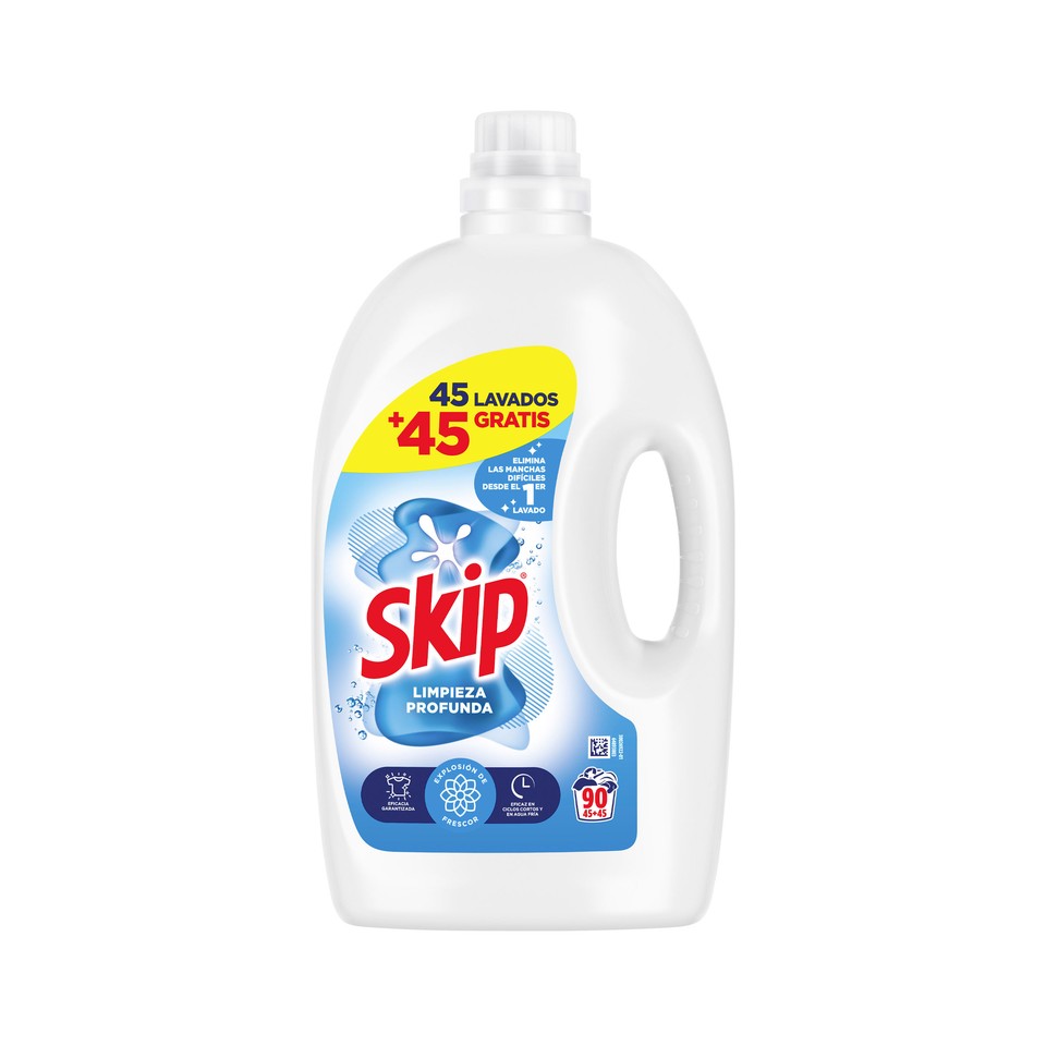 SKIP Active clean Detergente líquido con resultados impecables incluso ...