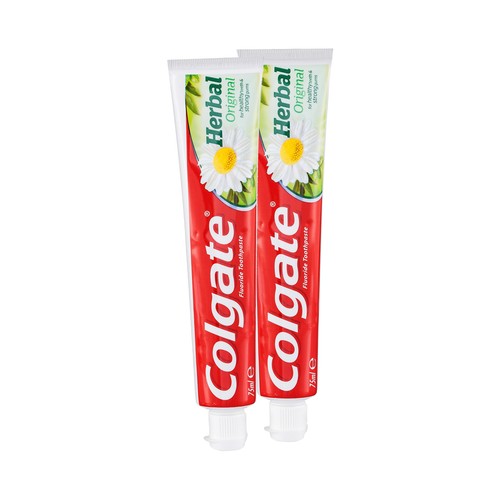 COLGATE Herbal Original Pasta de dientes con flúor e ingredientes ...