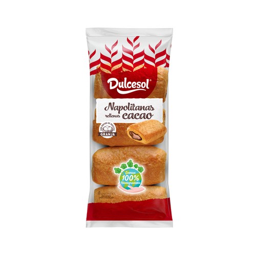 DULCESOL Napolitanas de Chocolate DULCESOL pack 8 uds. 320 g. - Alcampo ...