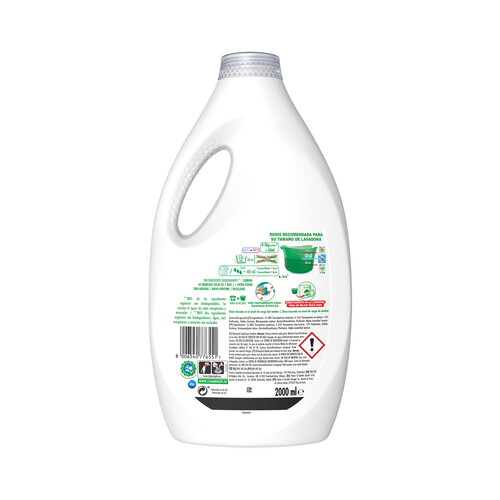 ARIEL Extra poder Dergente líquido con acción quitamanchas 40 lavados ...