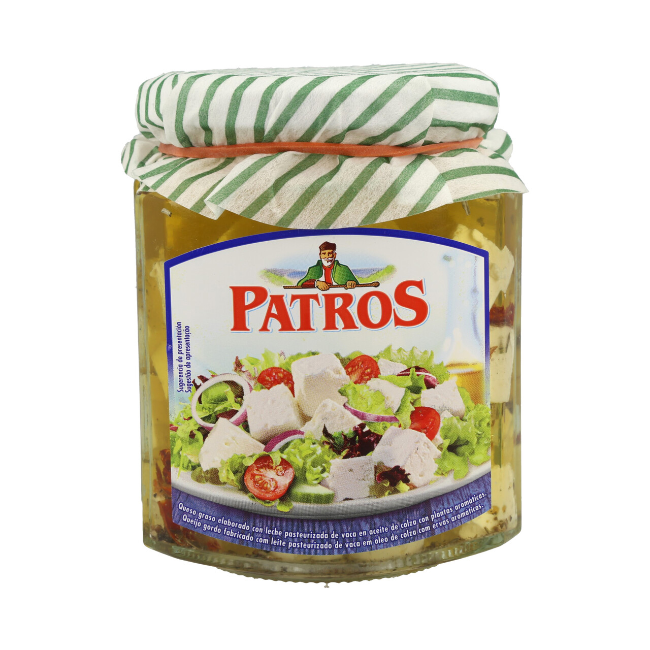 PATROS Cuadraditos de queso para ensalada en aceite vegetal a las finas ...