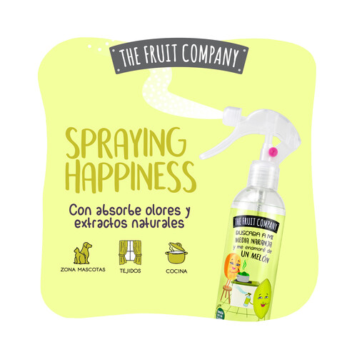 THE FRUIT COMPANY Ambientador en spray multiusos con olor a melón 250 ml. - Alcampo ¡Haz tu ...