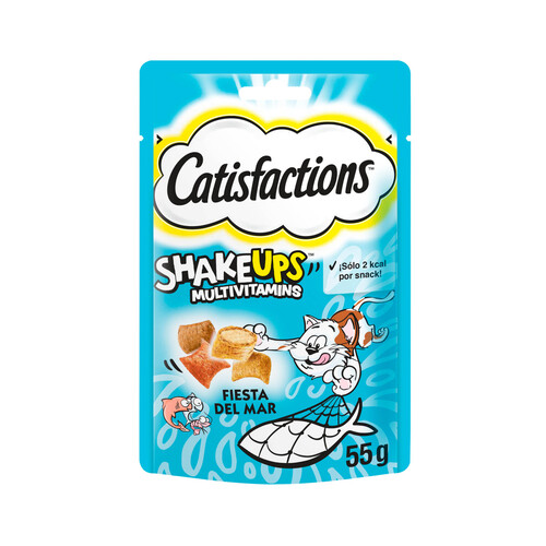 CATISFACTIONS Snaks para gato con sabor a fiesta del mar 55 g - Alcampo ...