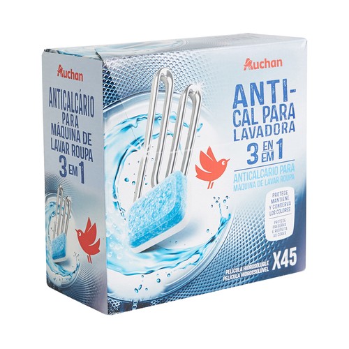 PRODUCTO ALCAMPO Pastillas antical para lavadoras 3 en 1 45 uds ...