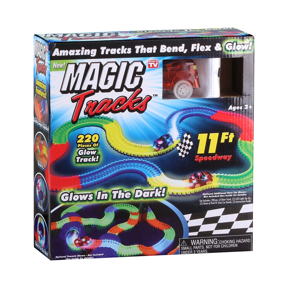 Magic Tracks Pista de carreras Bendy que brilla en la oscuridad de 11 ...
