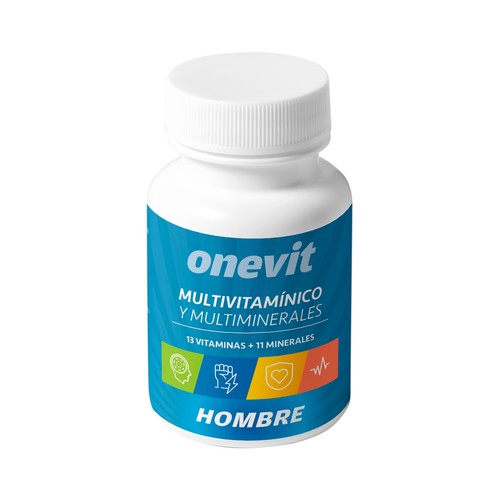 ONEVIT Multivitamínico (13) y multiminerales (11), para hombres 45 uds ...