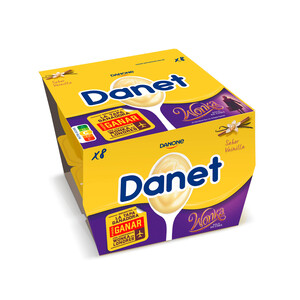 DANET Natillas de vainilla elaboradas sin gluten DANET de Danone 8 x ...
