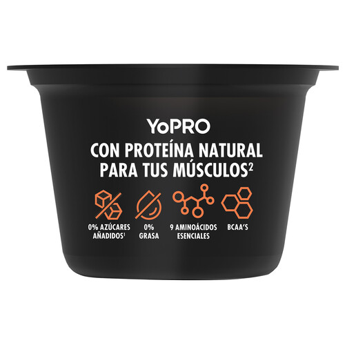 YOPRO Yogur con sabor a caramelo y café macchiato, con proteínas y sin ...