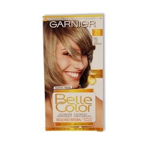 Tinte de pelo color rubio ceniza, tono 7.1 GARNIER Belle color ...