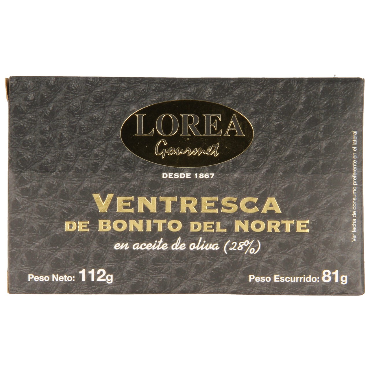 LOREA Ventresca de bonito del norte en aceite de oliva lata de 81 g ...