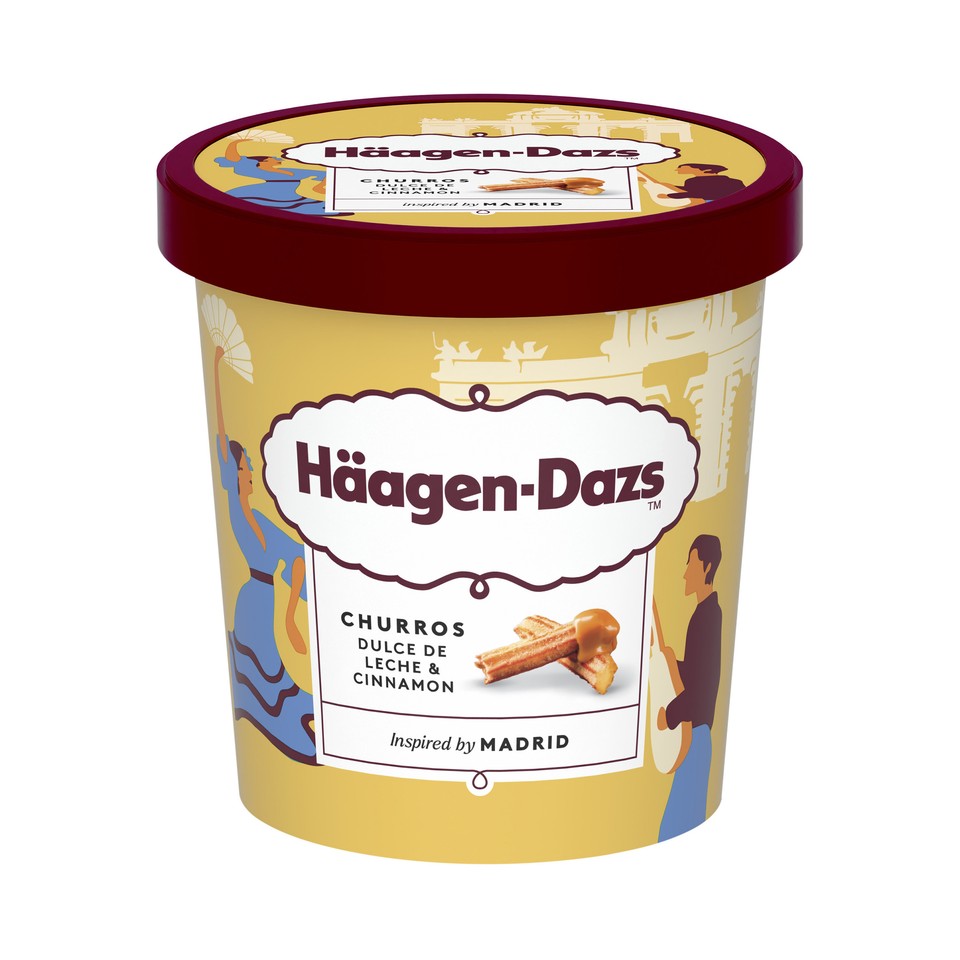 HÄAGEN-DAZS Tarrina de helado de churros con dulce de leche y canela ...