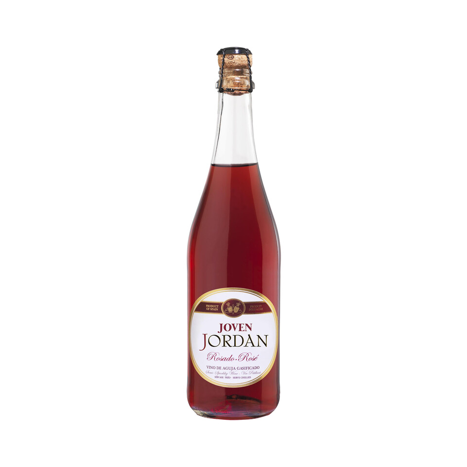 JORDAN Vino de aguja rosado y gasificado JORDAN botella de 75 cl ...