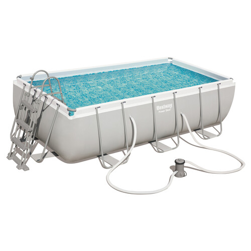 Piscina rectangular estructura metálica Steel Pro Frame Pools BESTWAY ...