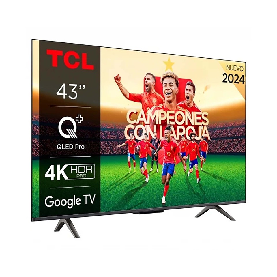 Televisión 109,2cm (43") TCL QLED 43C61B, 4K, Google TV, HDR, 60Hz ...