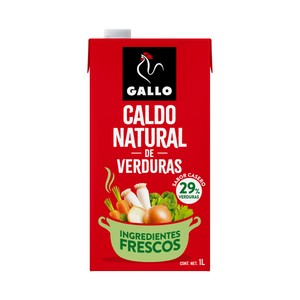 GALLO Caldo natural de verduras, elaborado con ingredientes frescos 1 l ...