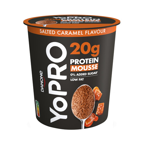 YOPRO Mousse con sabor a caramelo salado, sin azúcar y con alto ...
