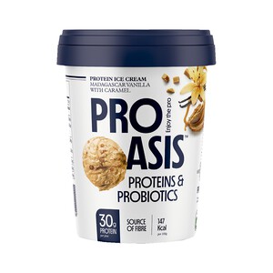 PROASIS Tarrina de helado de vainilla de Madagascar con caramelo 375 g ...