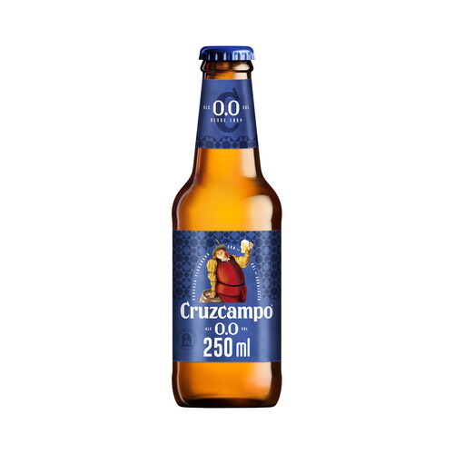 CRUZCAMPO Cerveza sin alcohol (0,0% Vol.) pack de 6 uds. de 25 cl ...