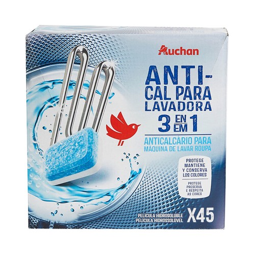 PRODUCTO ALCAMPO Pastillas antical para lavadoras 3 en 1 45 uds ...