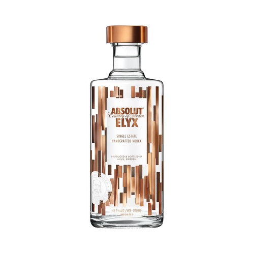 Vodka blanco hechoi a mano, elaborado y embotellado en Suecia ABSOLUT ...
