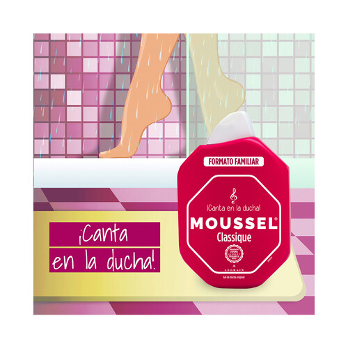 MOUSSEL Gel para baño o ducha con aceites esenciales naturales MOUSSEL ...