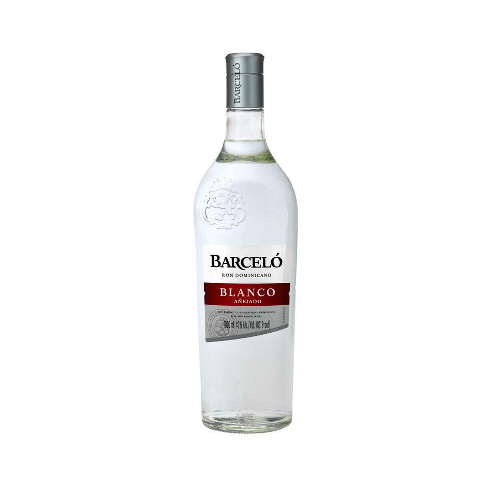 BARCELÓ Ron blanco añejado, producido en República Dominicana botella ...