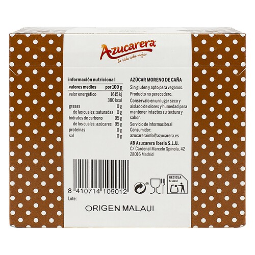AZUCARERA Azúcar moreno 50 azucaritos Fairtrade 300 g. - Alcampo ¡Haz ...