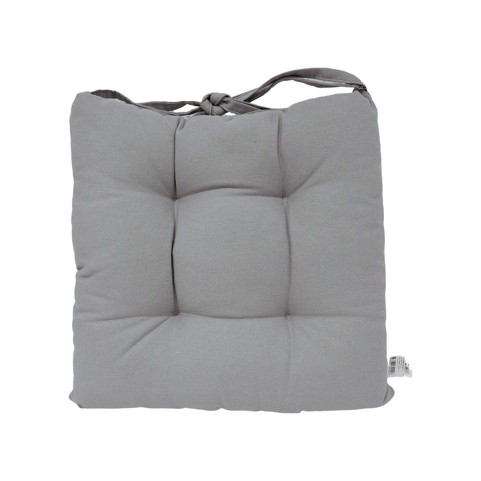 Cojin para silla capitone 40x40x 5 cm. de color gris. MAUROTEX,S.L ...