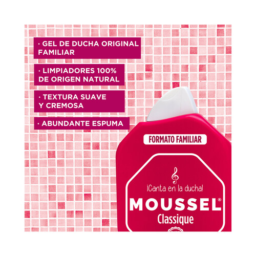 MOUSSEL Gel para baño o ducha con aceites esenciales naturales MOUSSEL ...