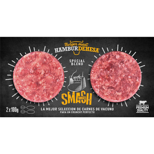 SMASH Burger meat de vacuno 2 x 100 g. - Alcampo ¡Haz tu Compra Online ...
