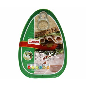 COREN Magro de pechuga de pavo cocido lata de 220 g. - Alcampo ¡Haz tu ...