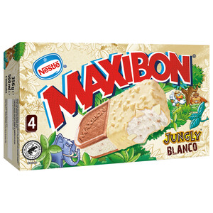 MAXIBON Jungly Sandwich de helado chocolate blanco, galletas y trocitos ...